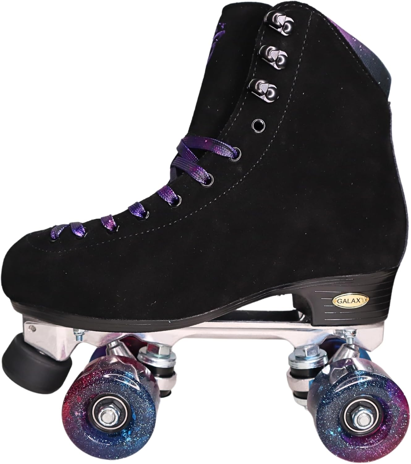 Amazon.com : Galaxy Skates LED Roller Skates - Women's Suede Leather ...