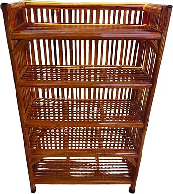 BCF Bamboo Craft Wooden Bamboo Cane Medium Size (Bait) Strong Shoe Rack ...