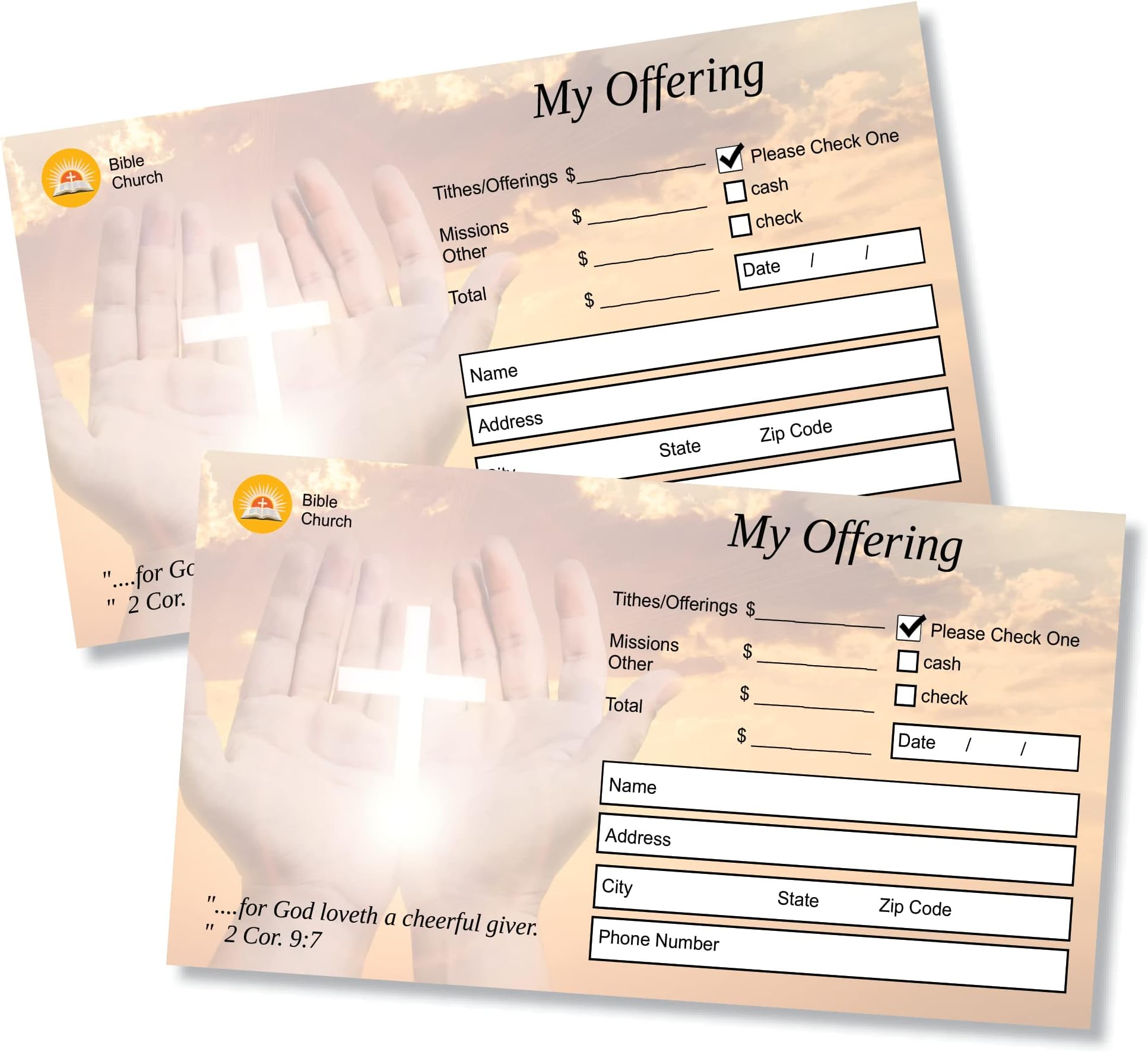 Amazon.com : 100 Tithes and Offering Envelopes for Church, 3 5/8" x 6 1 ...