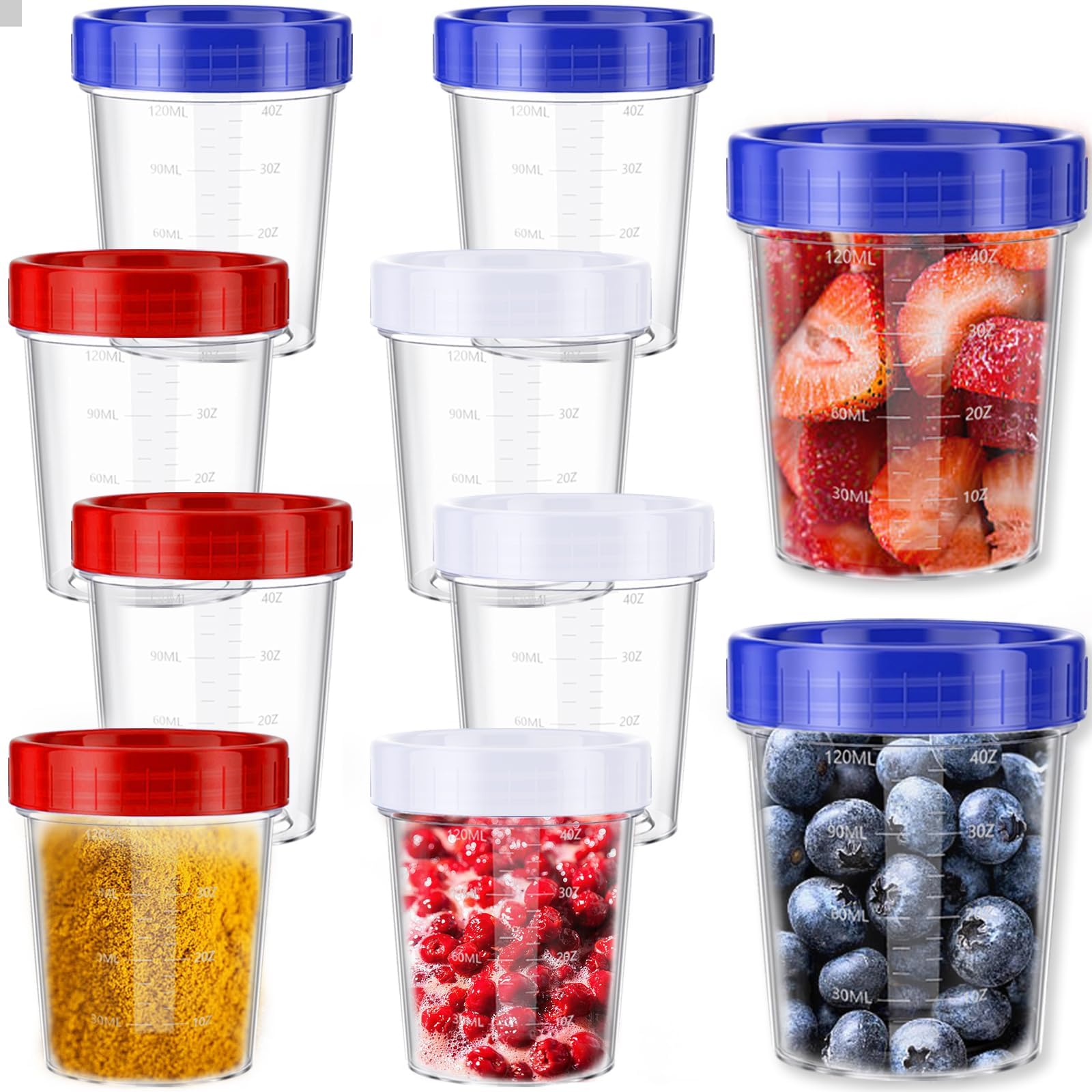 Amazon.com: Yuzi Salad Dressing Container to Go - 4oz Small Containers ...