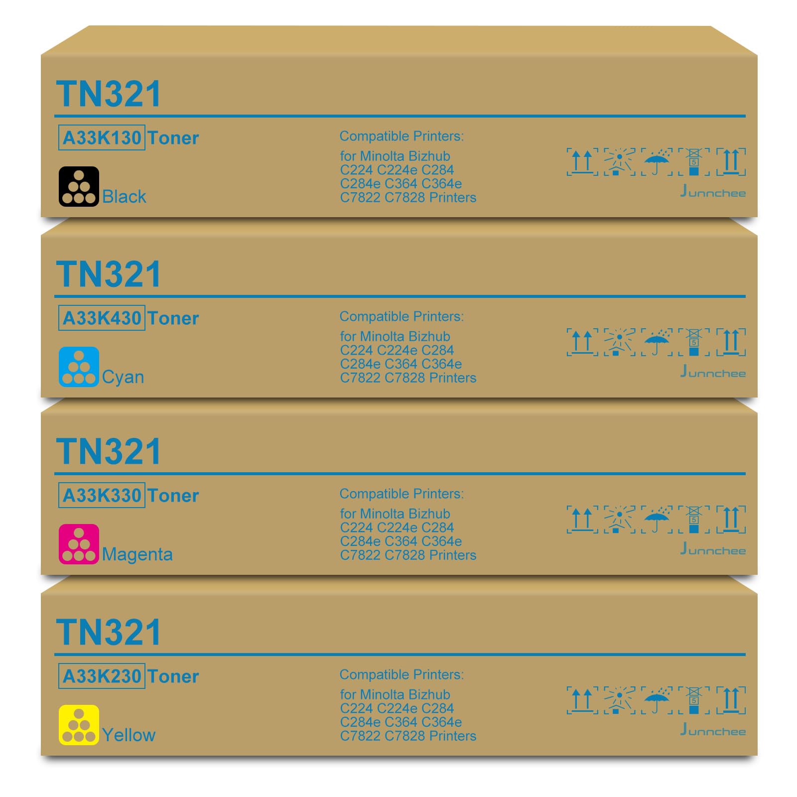 Amazon.com: Junnchee TN-321 TN321 Toner Cartridge Replacement for ...