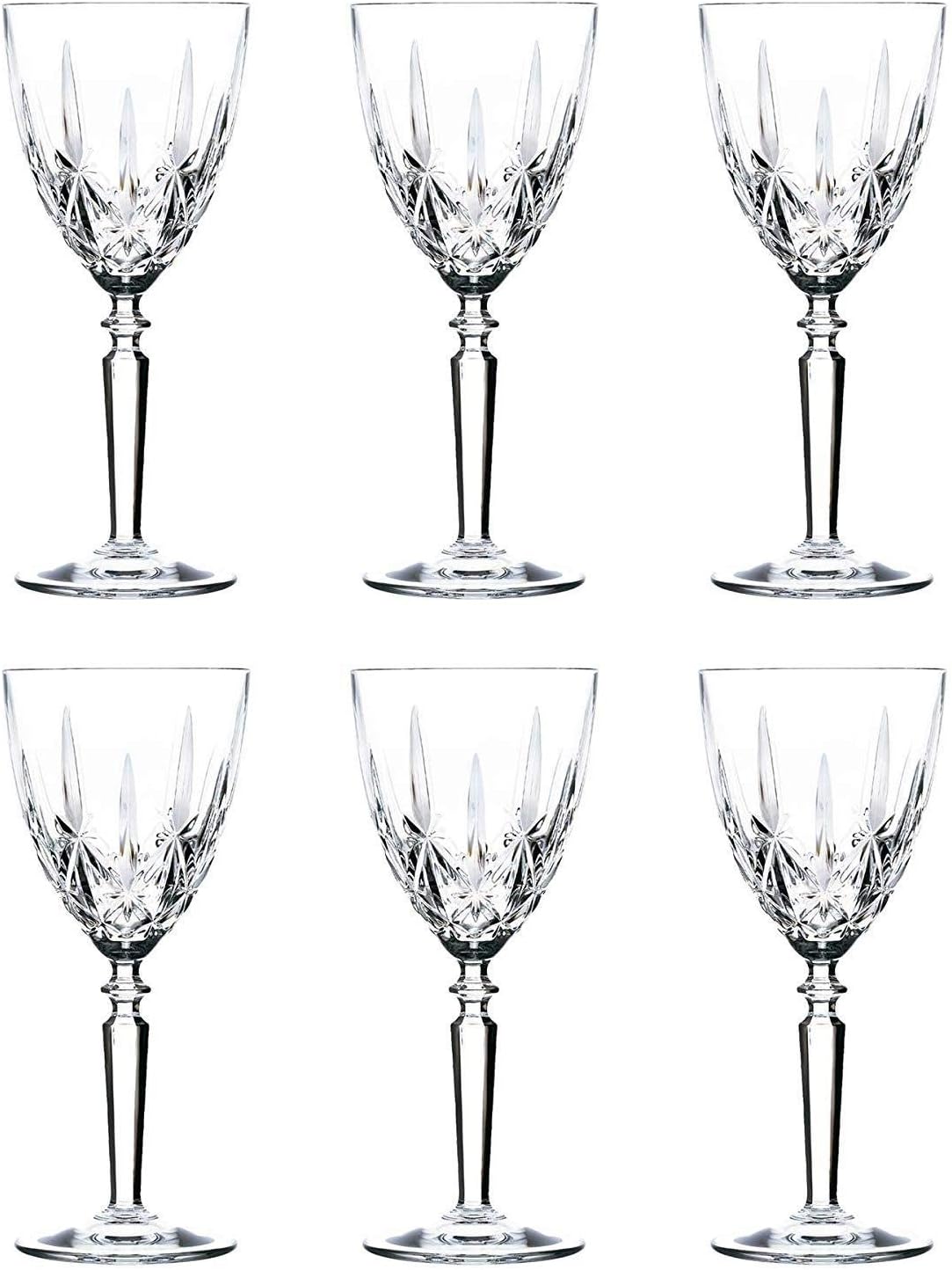 RCR 6X 290ml Crystal Glass Red Wine Glasses Orchestra Range Red White ...
