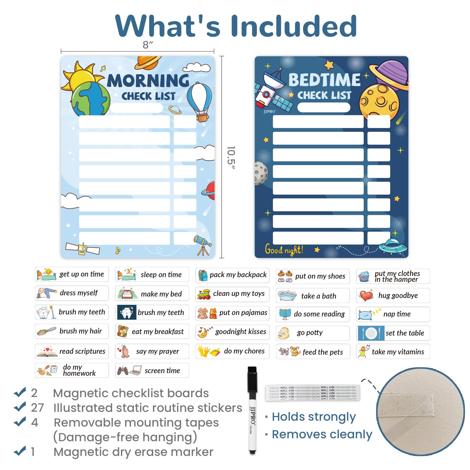 Snapklik.com : JJPRO Bedtime/Morning Routine Chart