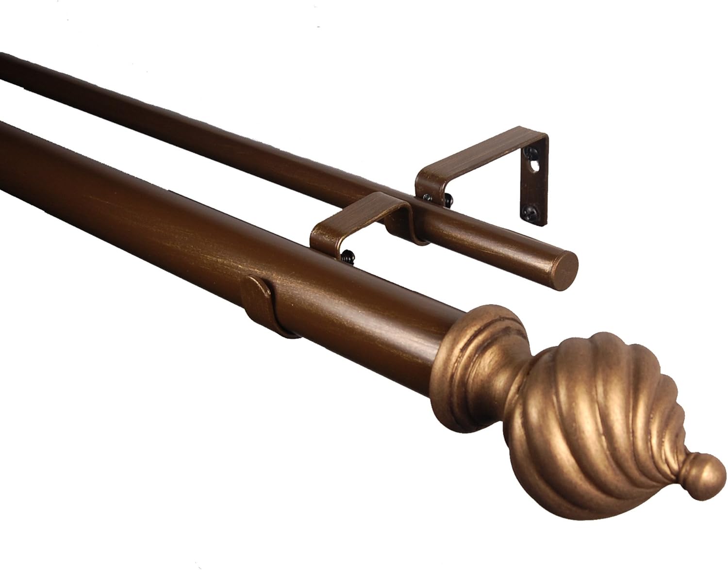 Amazon.com: BCL Drapery Hardware 125DSP28G Twisted Spiral Curtain Rod ...