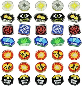 Amazon.com: LITKO Token Upgrade Set | Damage | Wound | Combat | Control ...