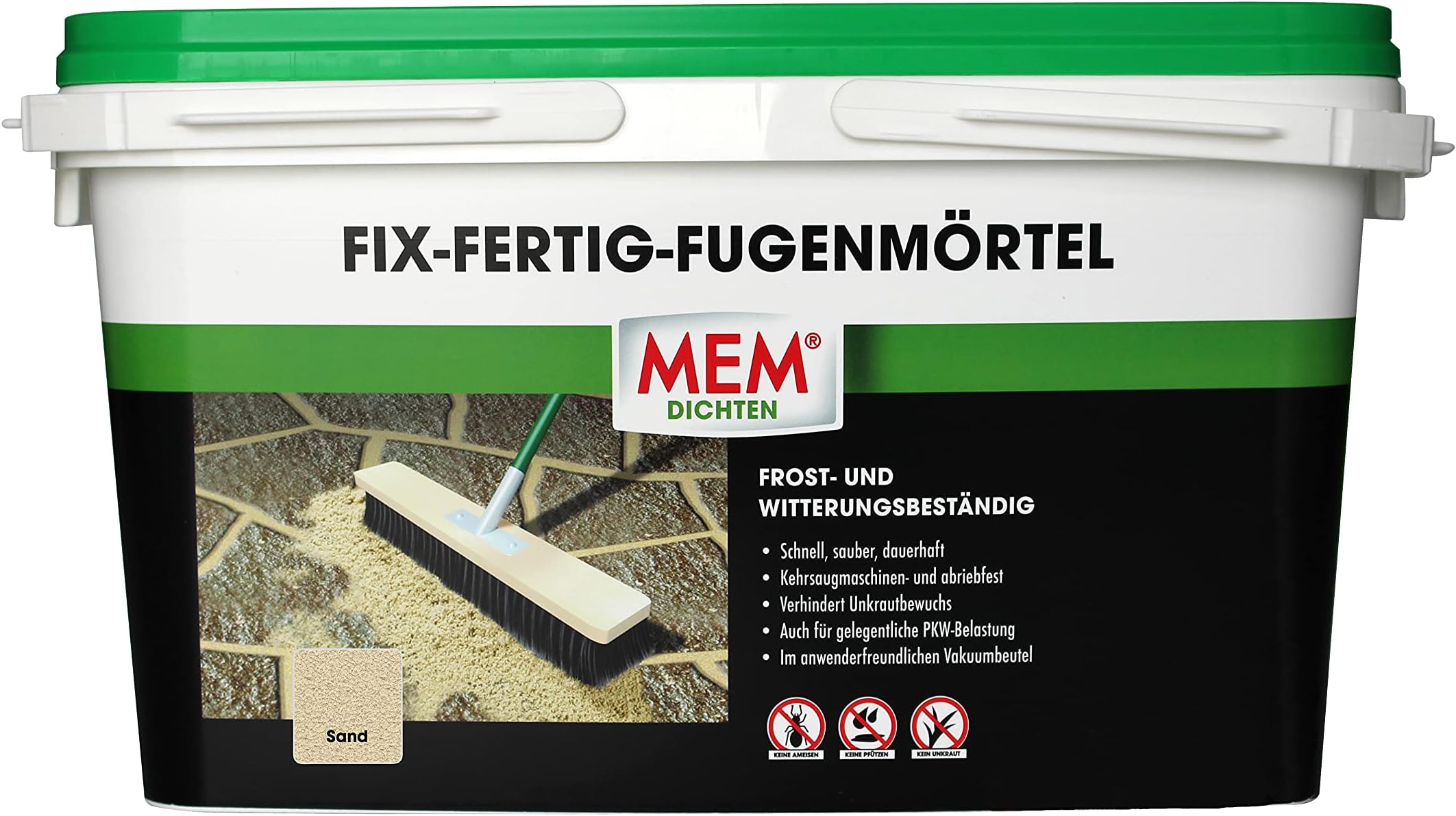 MEM Fix-Fertig-Fugenmörtel, Witterungsbeständig, Anwendungsfertig ...