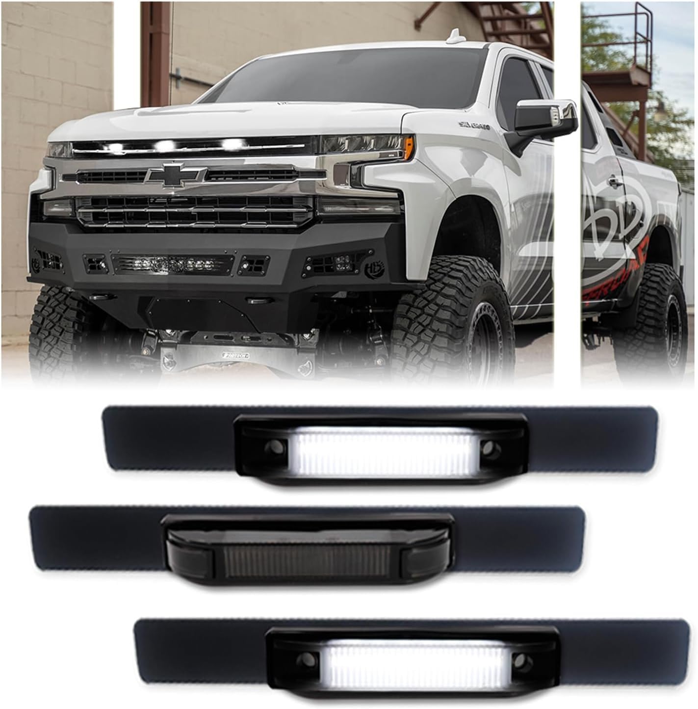 Amazon.com: 3 PCS Super Bright White LED Grille Light for 2019/2020-up ...