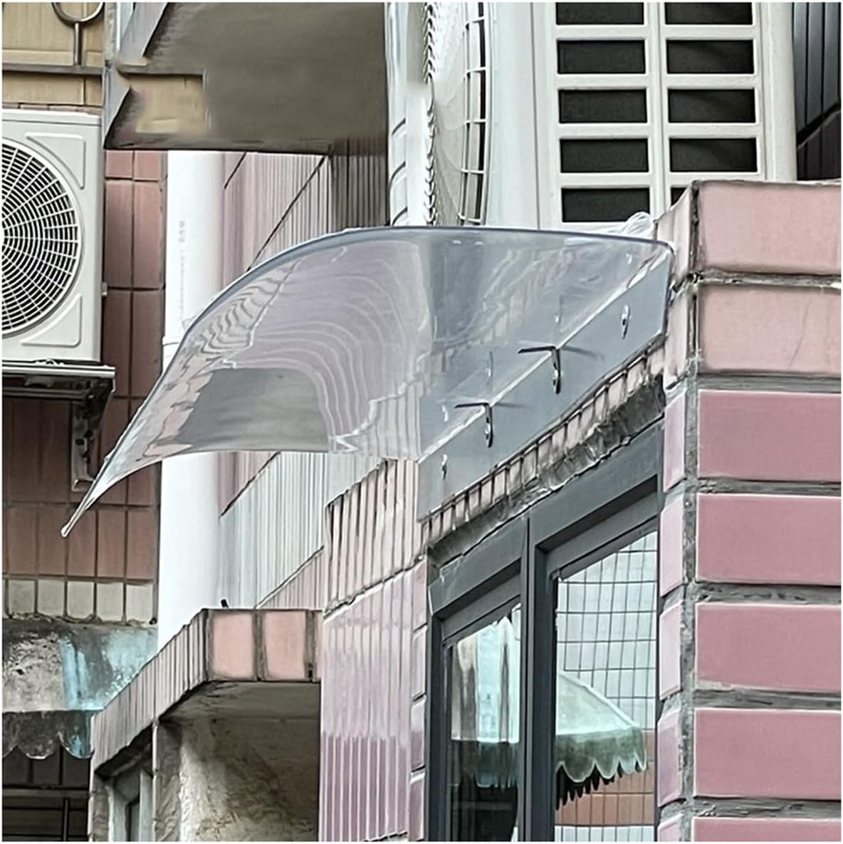 Amazon.com: QWEASDF Transparent Plexiglass Window Awning, Door Canopy ...