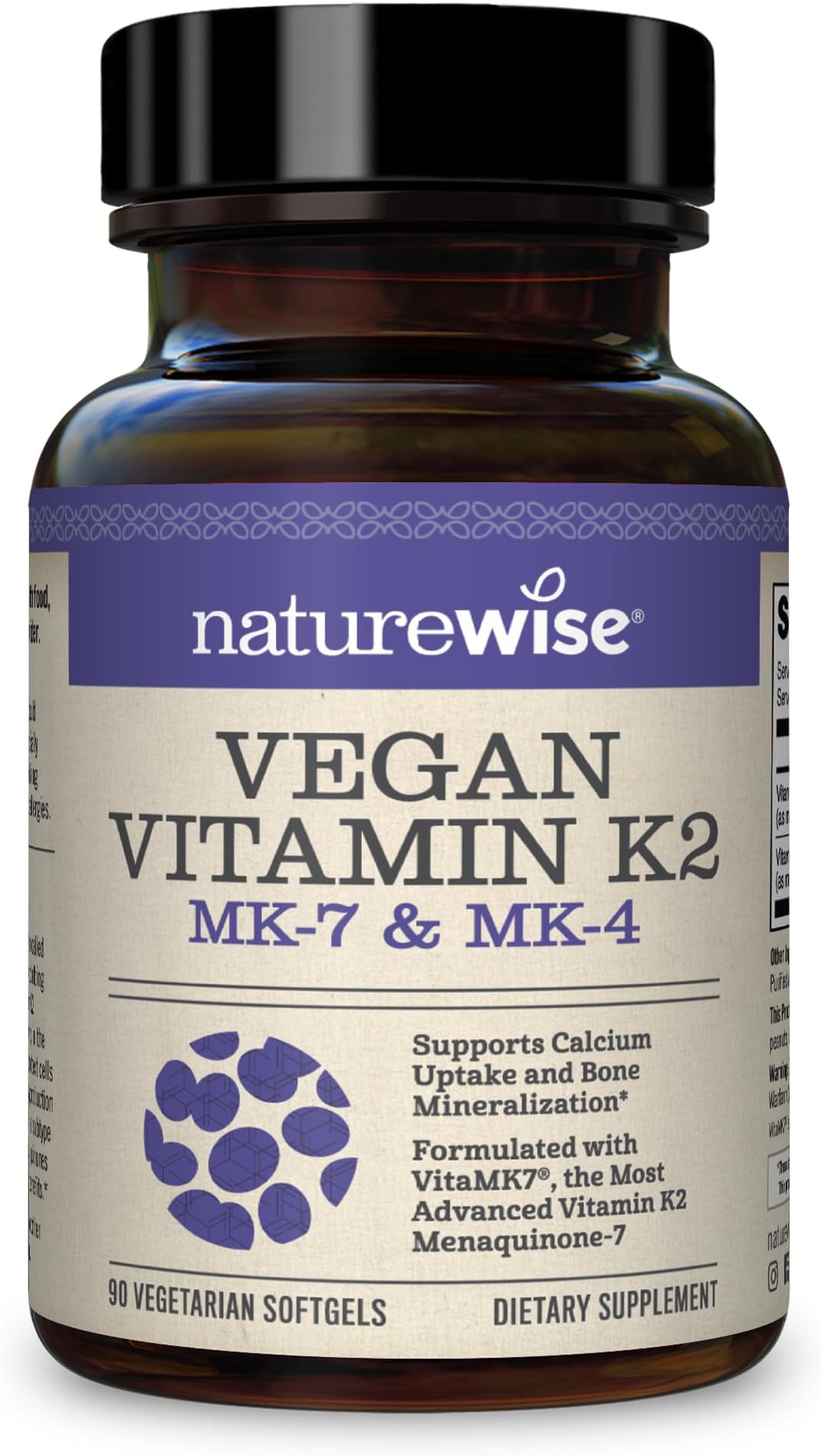 Amazon.com: Amazon Elements Vitamin K2 100 mcg, Vegan, 65 Capsules, 2 ...
