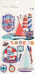 Amazon.com: 12 Pack: Nautical Stickers by Recollections™ : Toys & Games