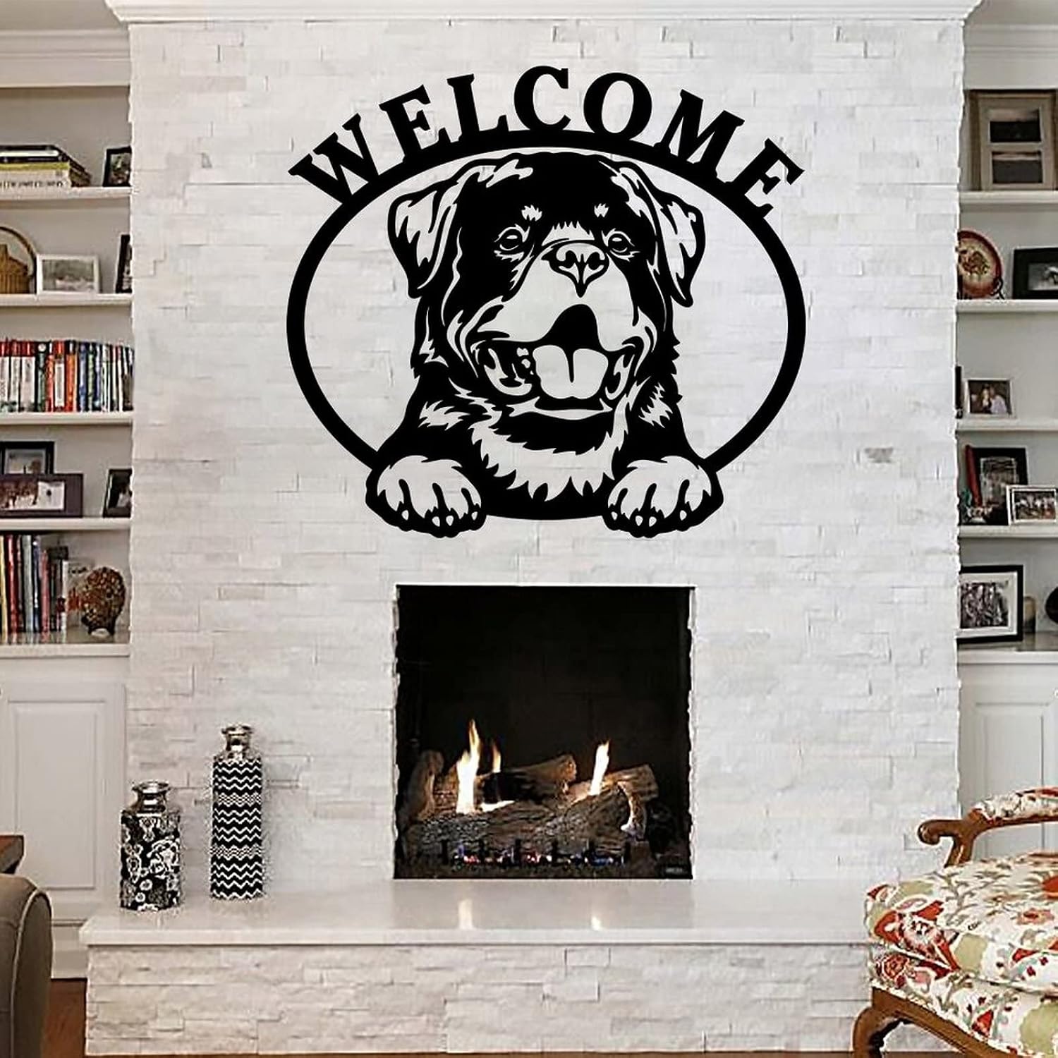 Amazon.com: Rimego Dog House Sign Indoor, Metal Letters for Outdoor ...