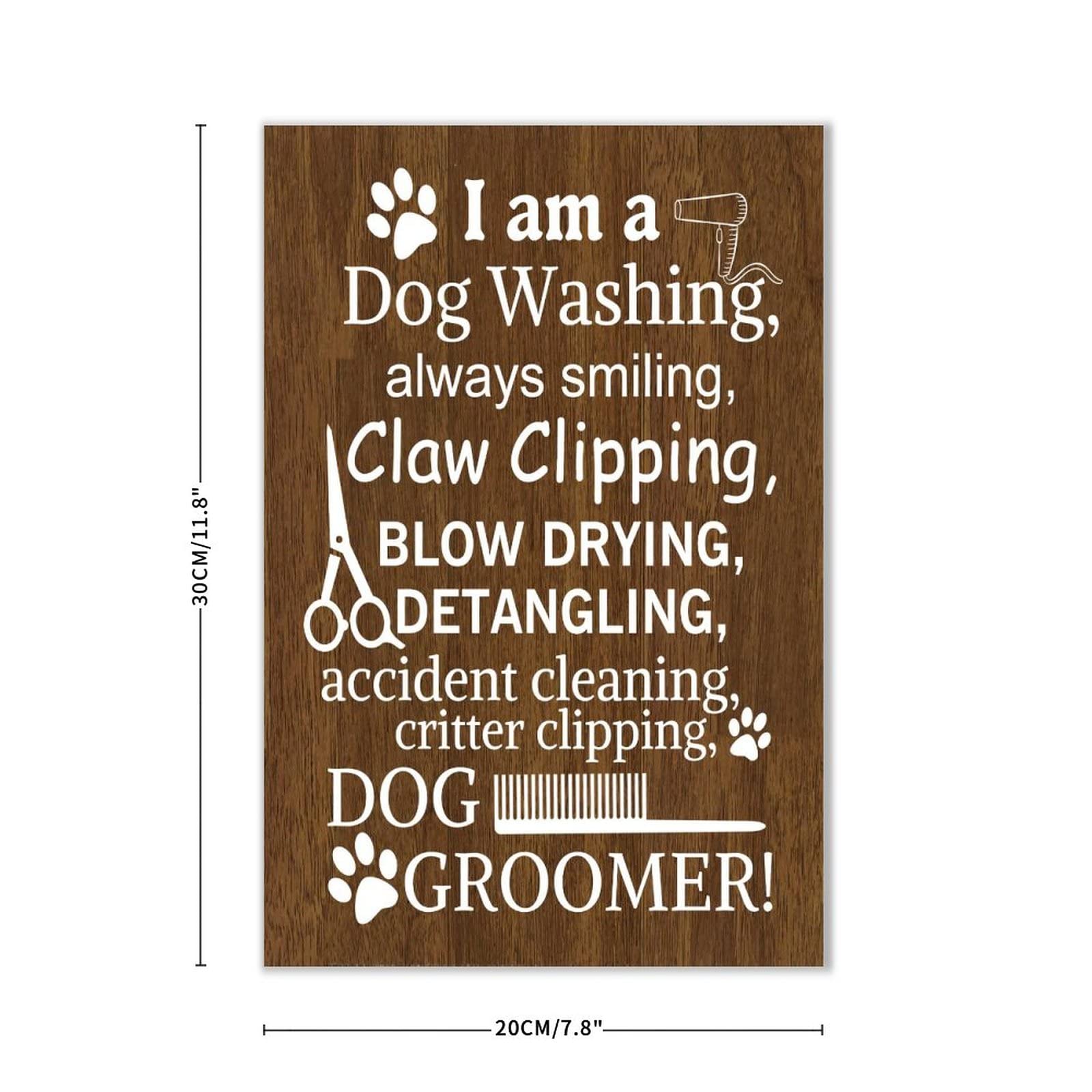 Pet Grooming Signage Customizable Dog Grooming Metal Sign