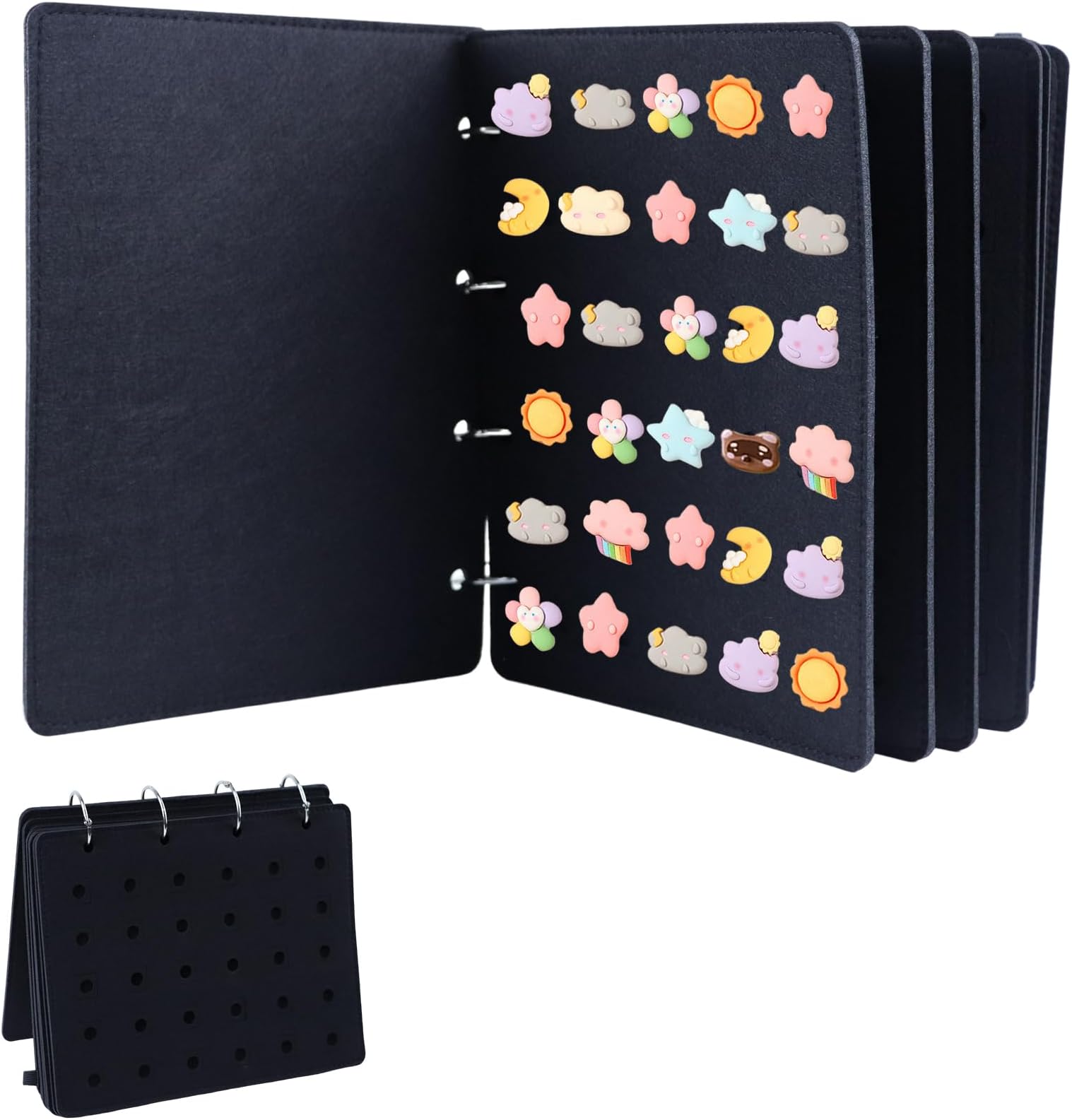 Amazon.com: Pin Display Binder, Enamel Pin Display Book,Shoe Charms ...