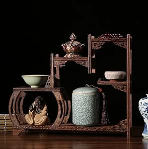 Amazon.com: Traditional Chinese Fengshui Miniatures Wenge Wood Tea Cup ...