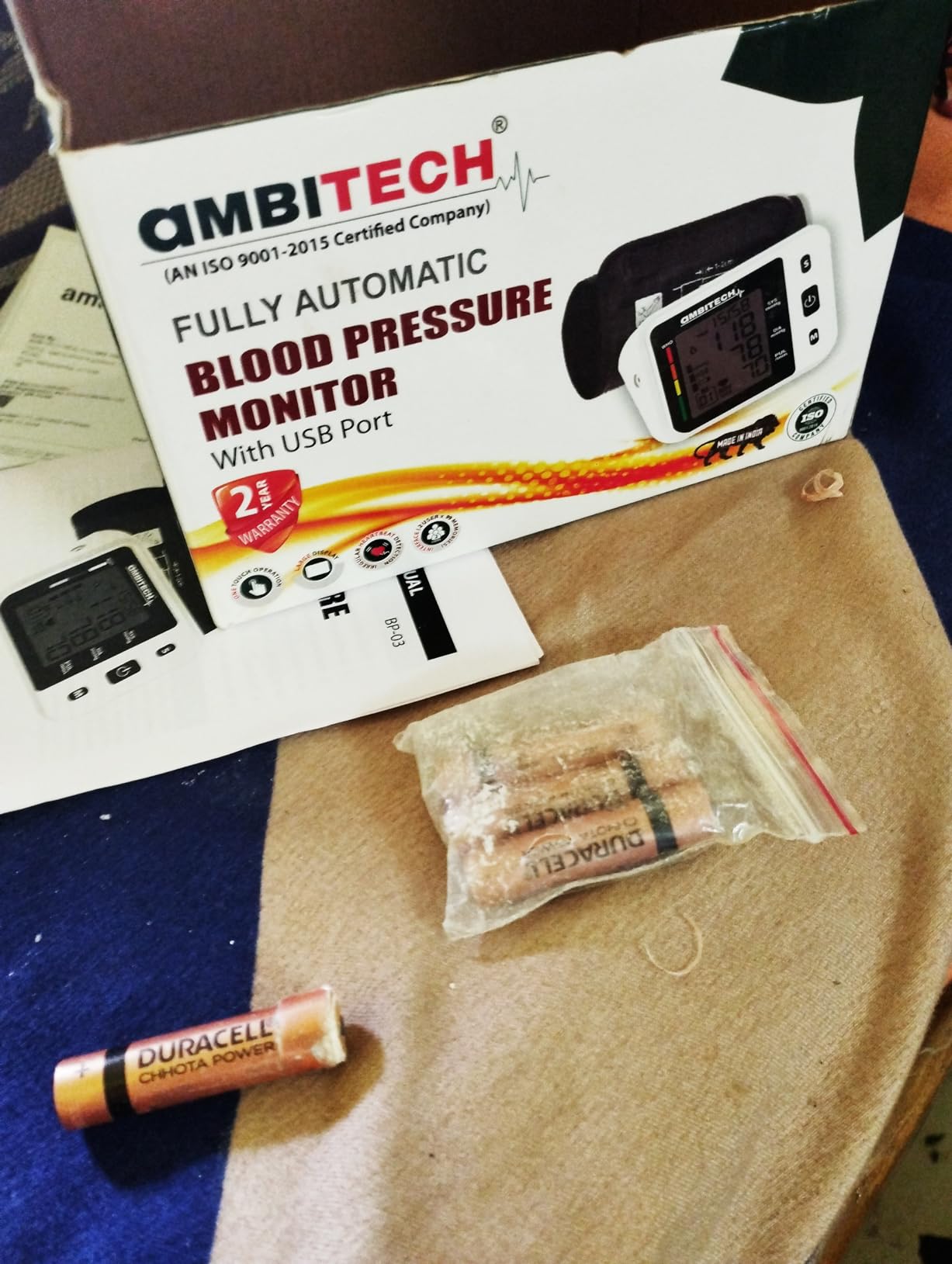 AmbiTech Fully Bp-003 Automatic Arm-type BP Monitor With 2 Year ...