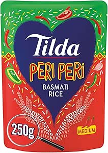 Tilda Microwave Peri Peri Basmati Rice, 250g : Amazon.co.uk: Grocery