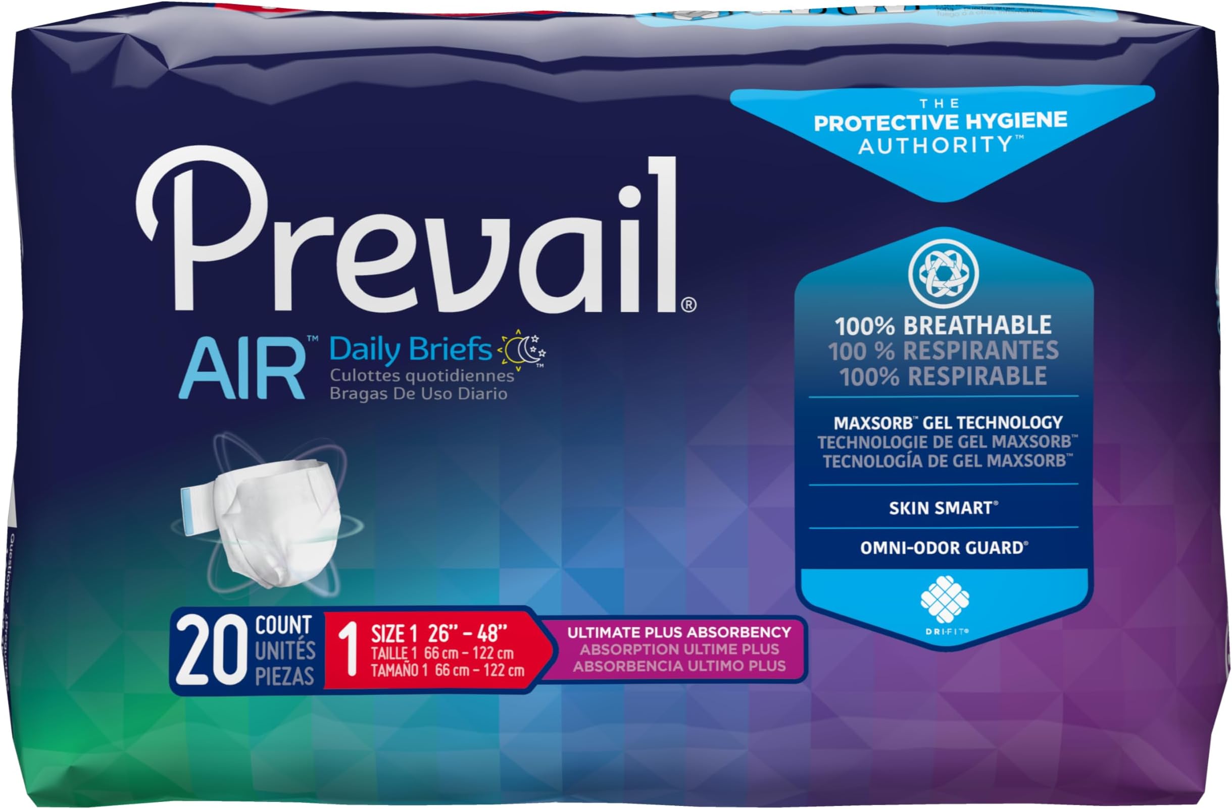 Amazon.com: Prevail Per-Fit 360 Daily Incontinence Briefs, Unisex Adult ...