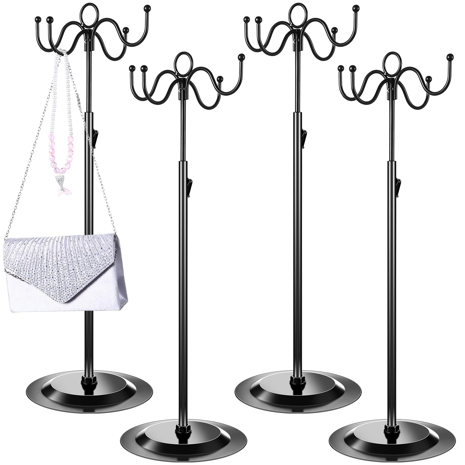 Amazon.com: Menkxi 4 Pcs Purse Stands Purse Display Stand Bag Display ...