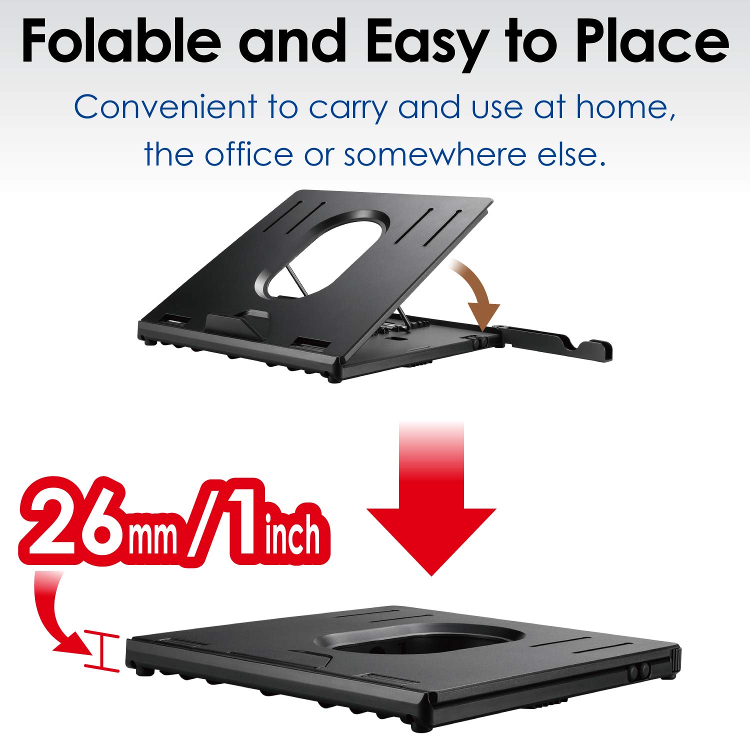 Buy ELECOM Ergonomic Laptop Stand/Multi-Angle Adjustable/Heat Vent ...