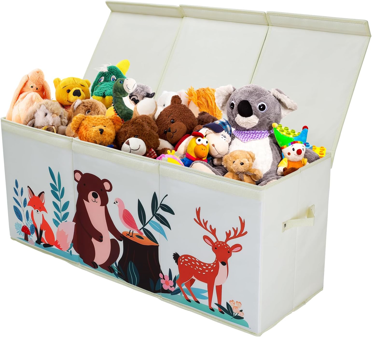 Amazon.com: CLCROBD Foldable Large Kids Toy Chest with Flip-Top Lid ...