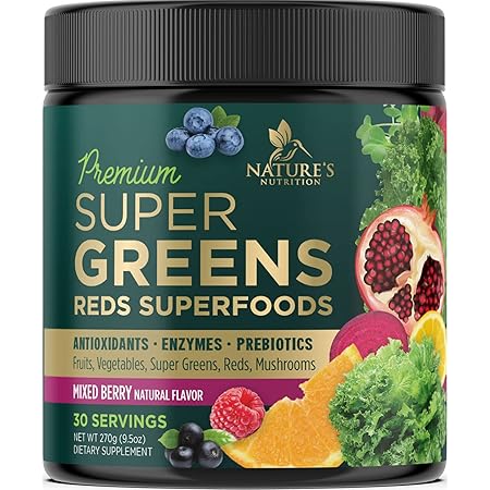 Amazon.com: Super Greens Superfood Powder - Greens Powder with ...
