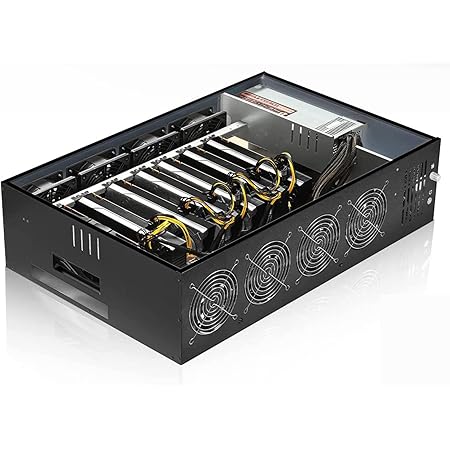 Amazon.com: Kingwin Miner Rig Case Aluminum W/6 or 8 GPU Mining ...