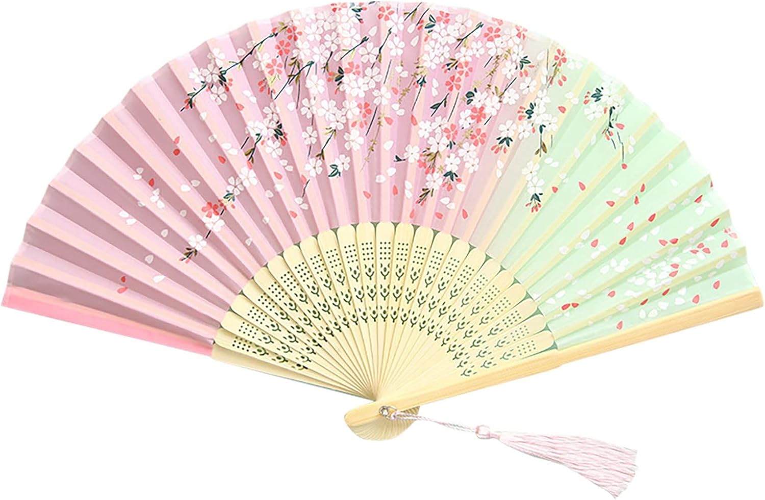 Amazon.com: Folding Fan Chinese Fan Hand Fans for Women Foldable Silk ...