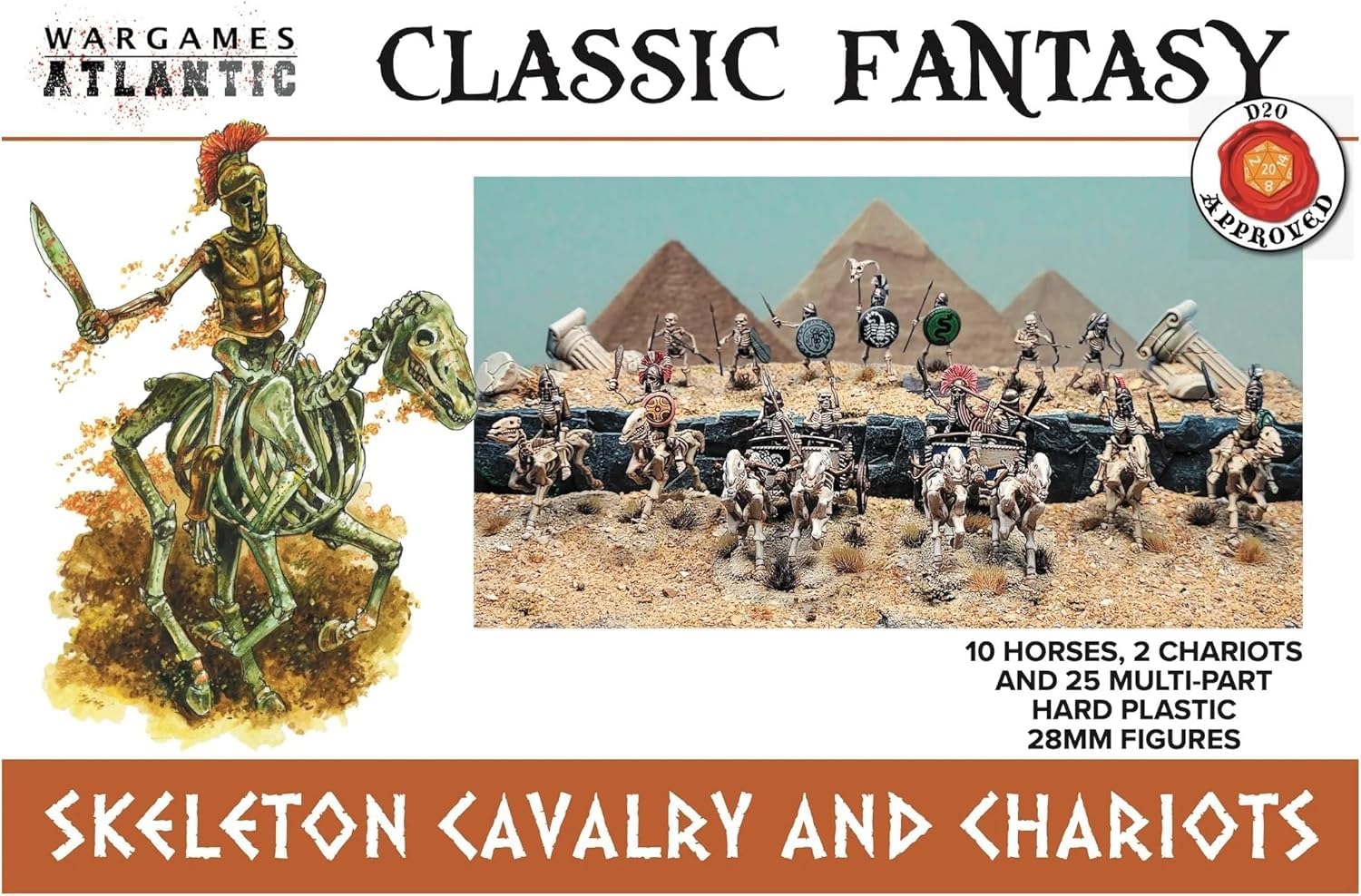 Amazon.com: Wargames Atlantic Classic Fantasy: Skeleton Cavalry and ...
