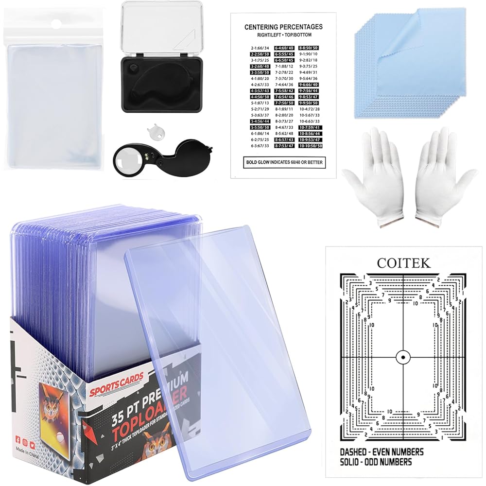 $4/mo - Finance 139PCS Card Grading Centering Tool Set,Card Grading Kit ...