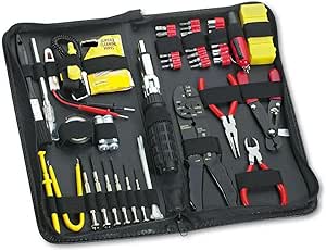 Amazon.com : KJNS 55-Piece Computer Tool Kit in Black Vinyl Zipper Case ...