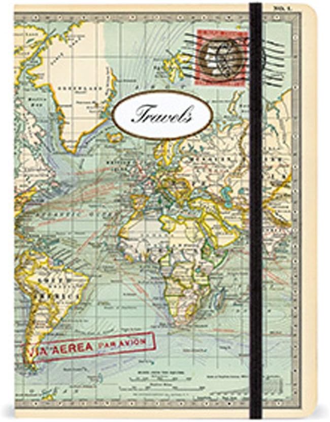 Travel Notebook - World Map | Amazon.com