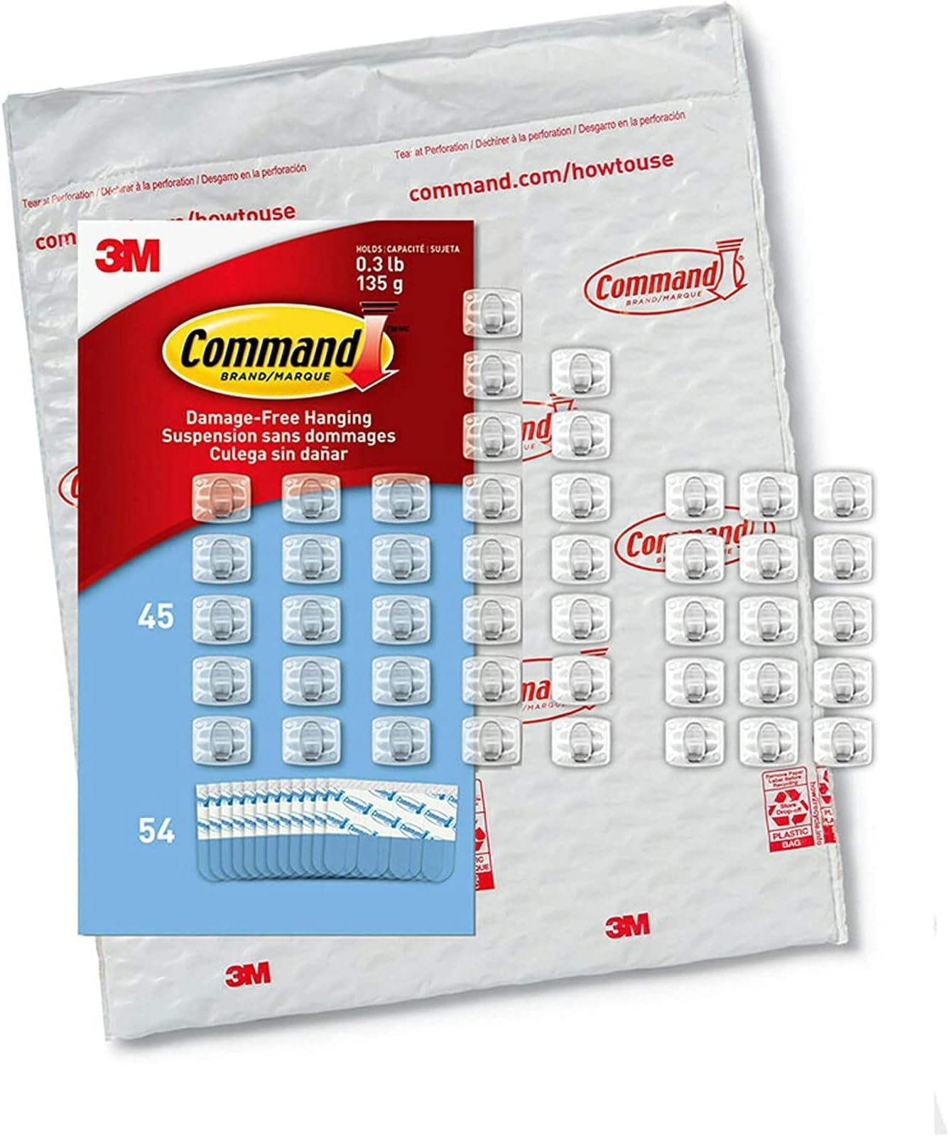 Amazon.com: Command Indoor Mini Light Clips, Damage Free Hanging ...