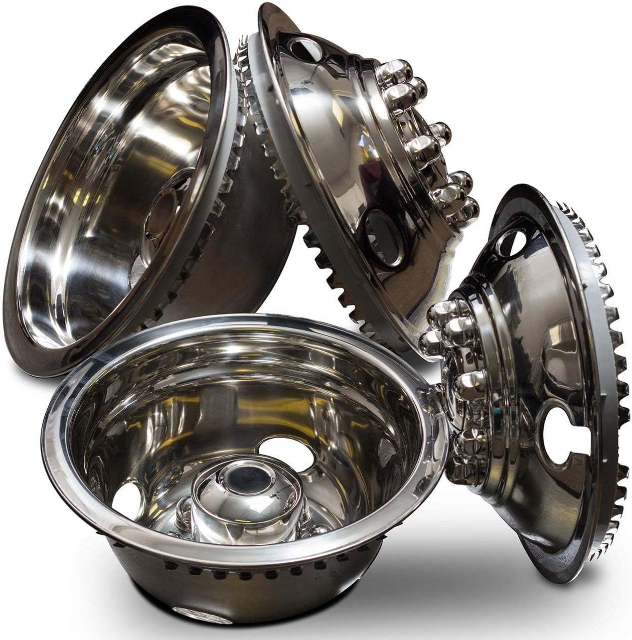 Amazon.com: Generic 16"" dually hubcaps Set, 1603s : Automotive