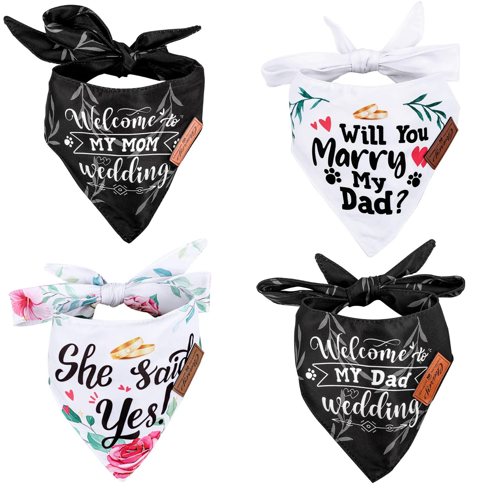 Amazon.com : Charcy Dog Bandanas 4 Pack, Fall Dog Bandana Boy Girl for ...