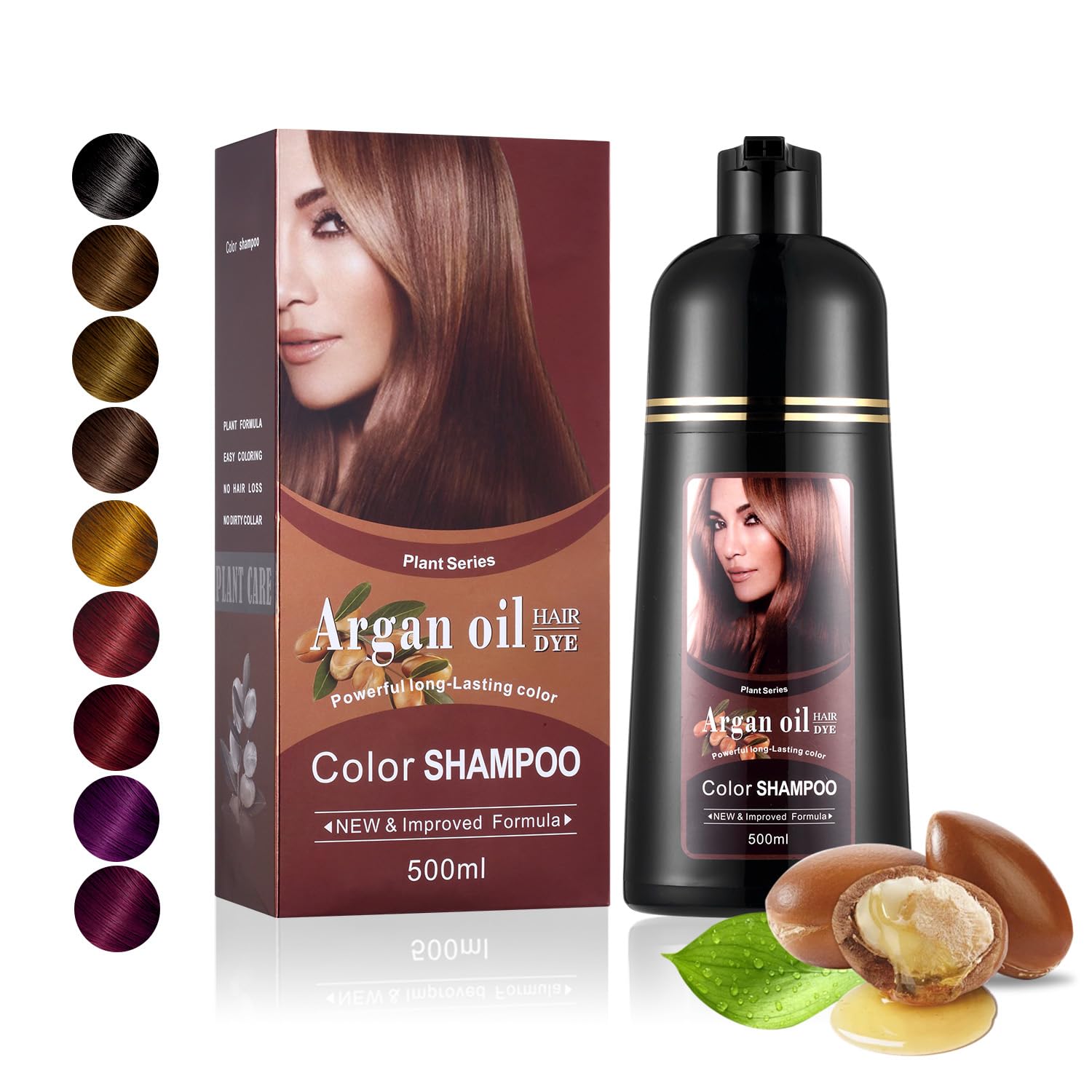 Amazon.com : Instant Dark Red Argan Oil Grape Hair Shampoo - 3 in 1 ...