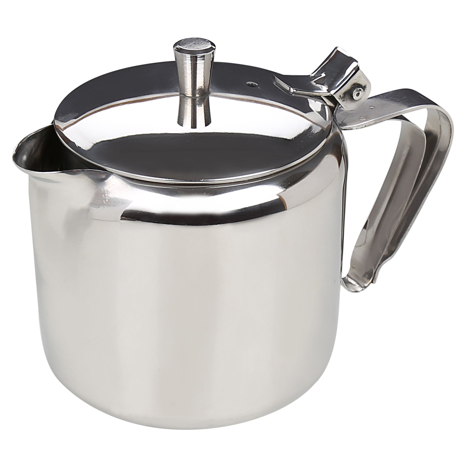 AJAY STEEL Stainless Steel Tea Serving Pot with Handle - Polished ...