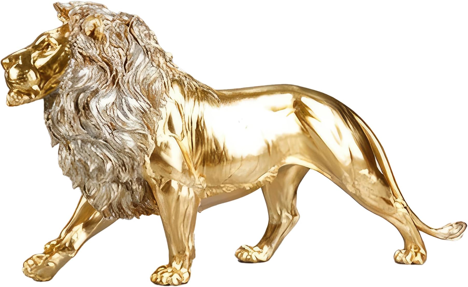 Amazon.com: 10 Inch Lion Statue Figurine Sculpture Resin Collectible ...