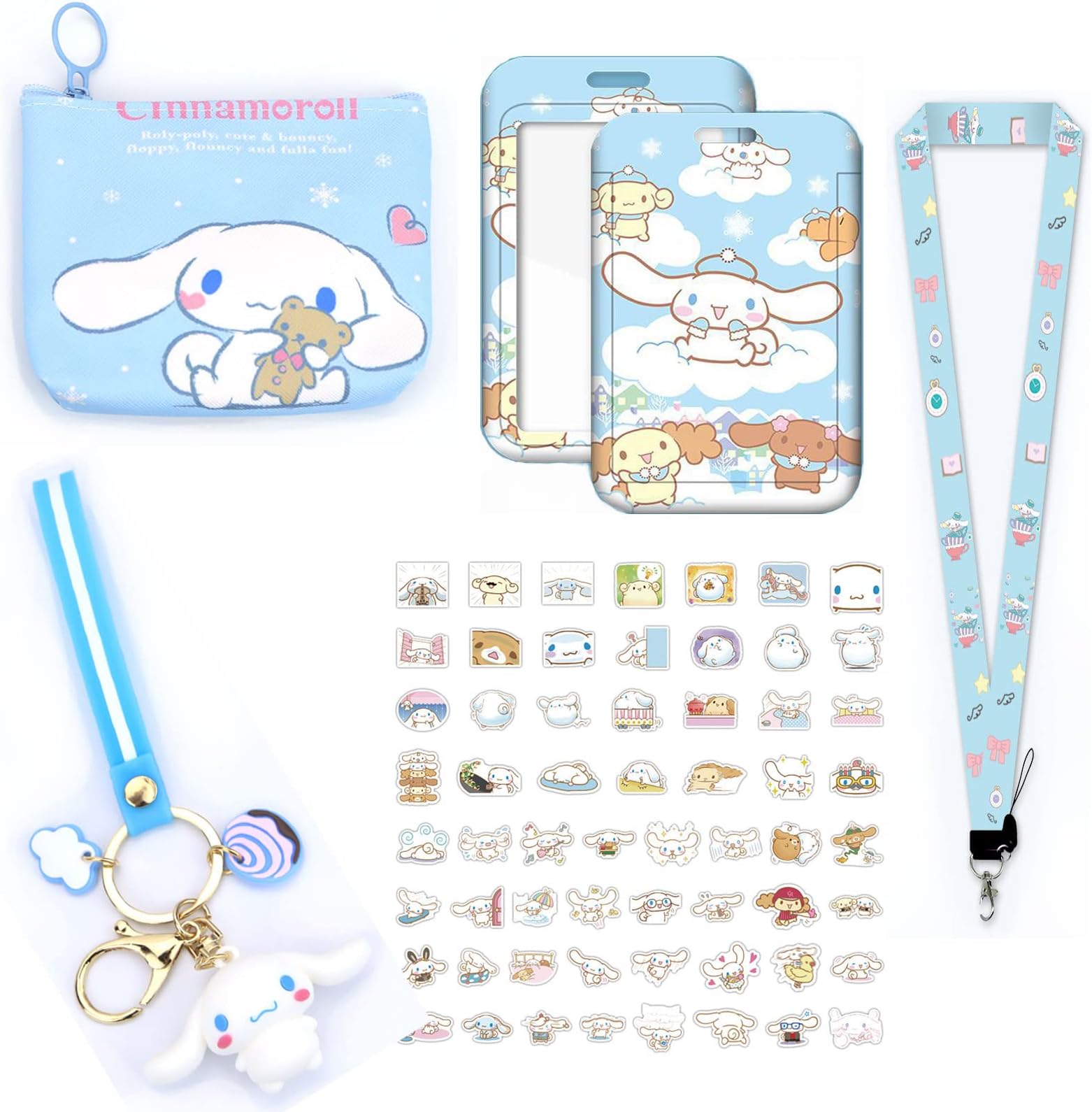 Amazon.com : Cartoon Lanyard with ID Badges Holder for Women, Girls ...