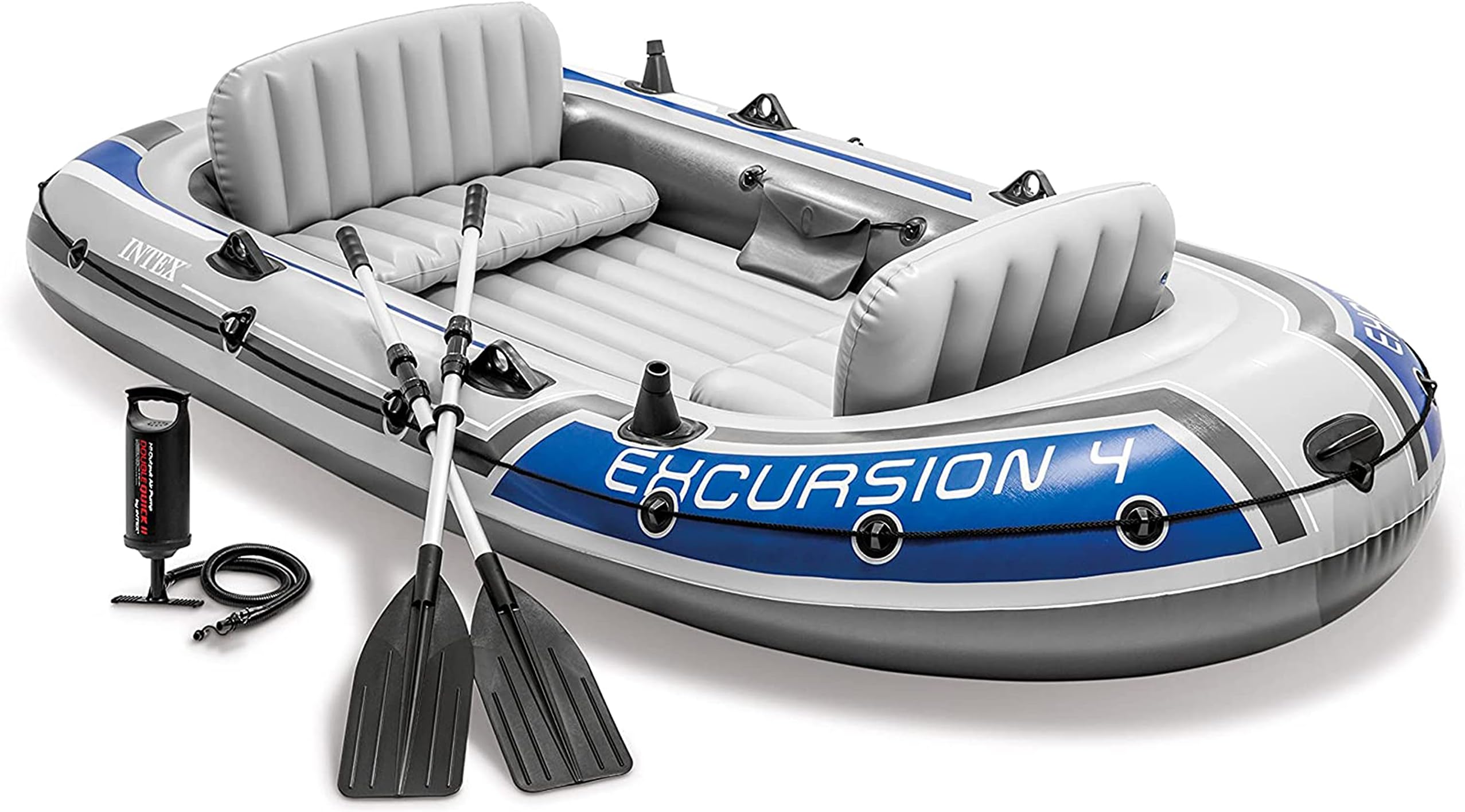 Amazon.com: Intex Explorer 300 Inflatable Fishing 3 Person Raft Boat w ...