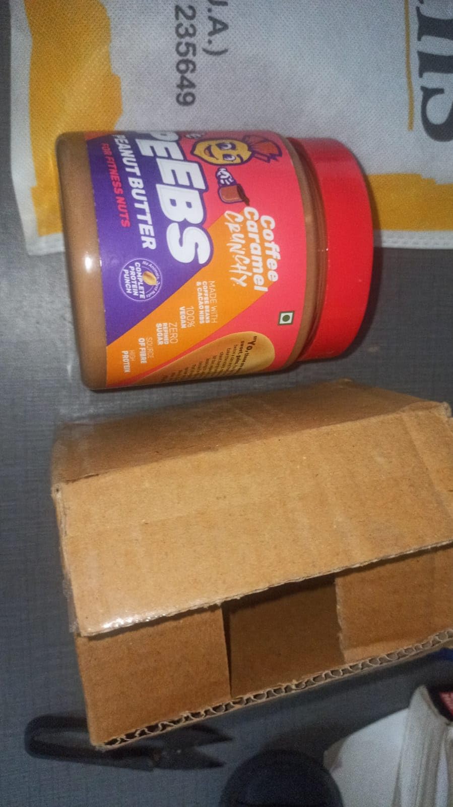 PEEBS Coffee Caramel Peanut Butter - Crunchy, 500 gms | High Protein ...