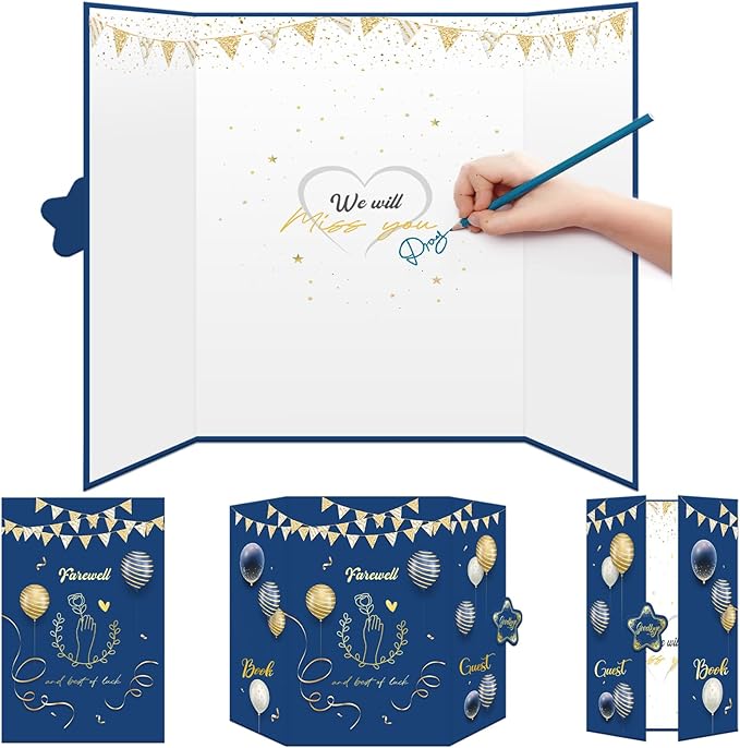 Amazon.com: StarryOcean Farewell Guestbook, Retirement Gifts for Women ...