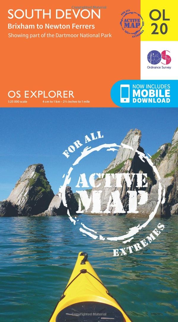 South Devon Map | Weatherproof | Brixham to Newton Ferrers | Ordnance ...