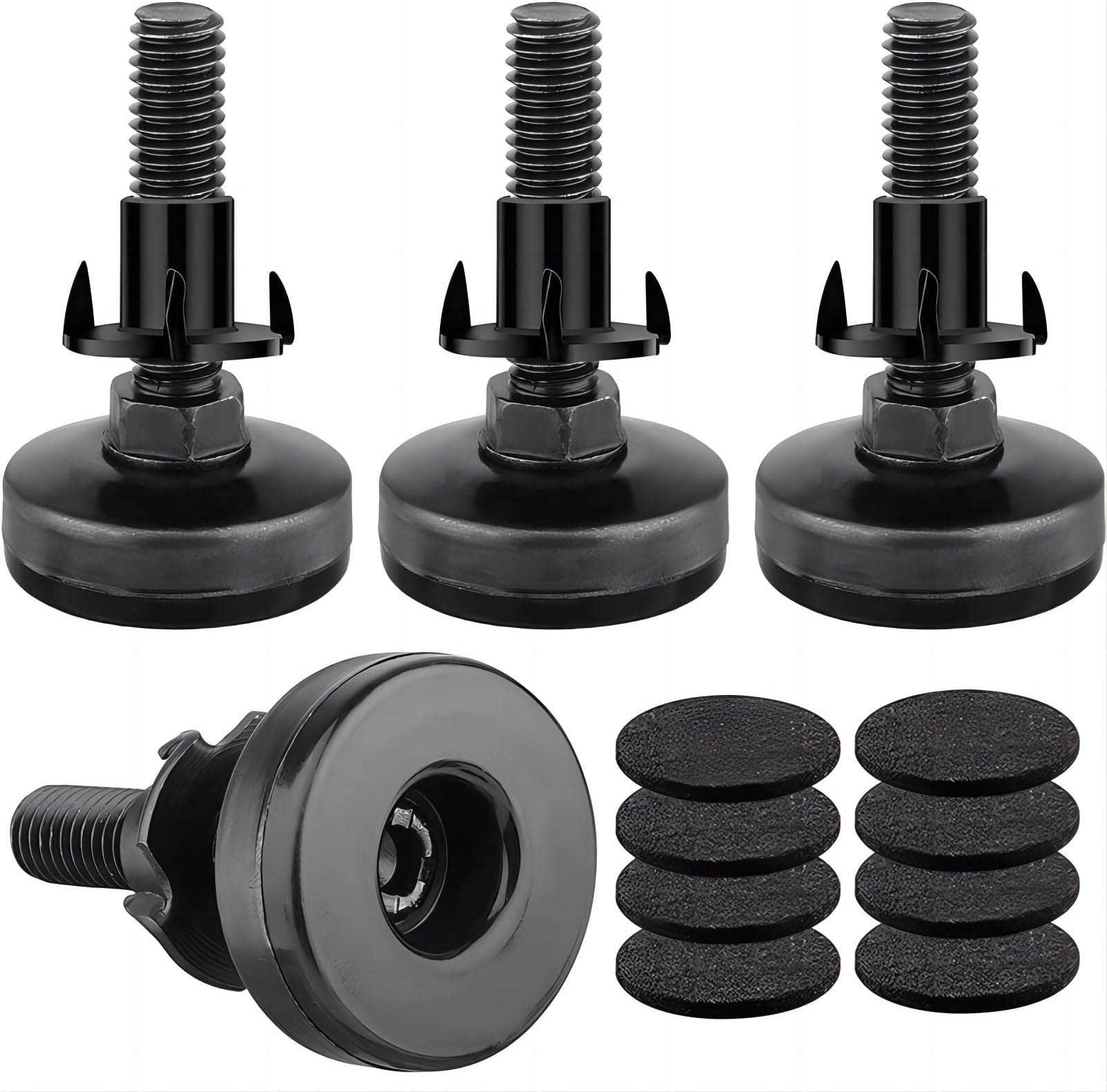 Amazon.com: Furniture Levelers,4 Set Adjustable Feet Levelers, Black T ...