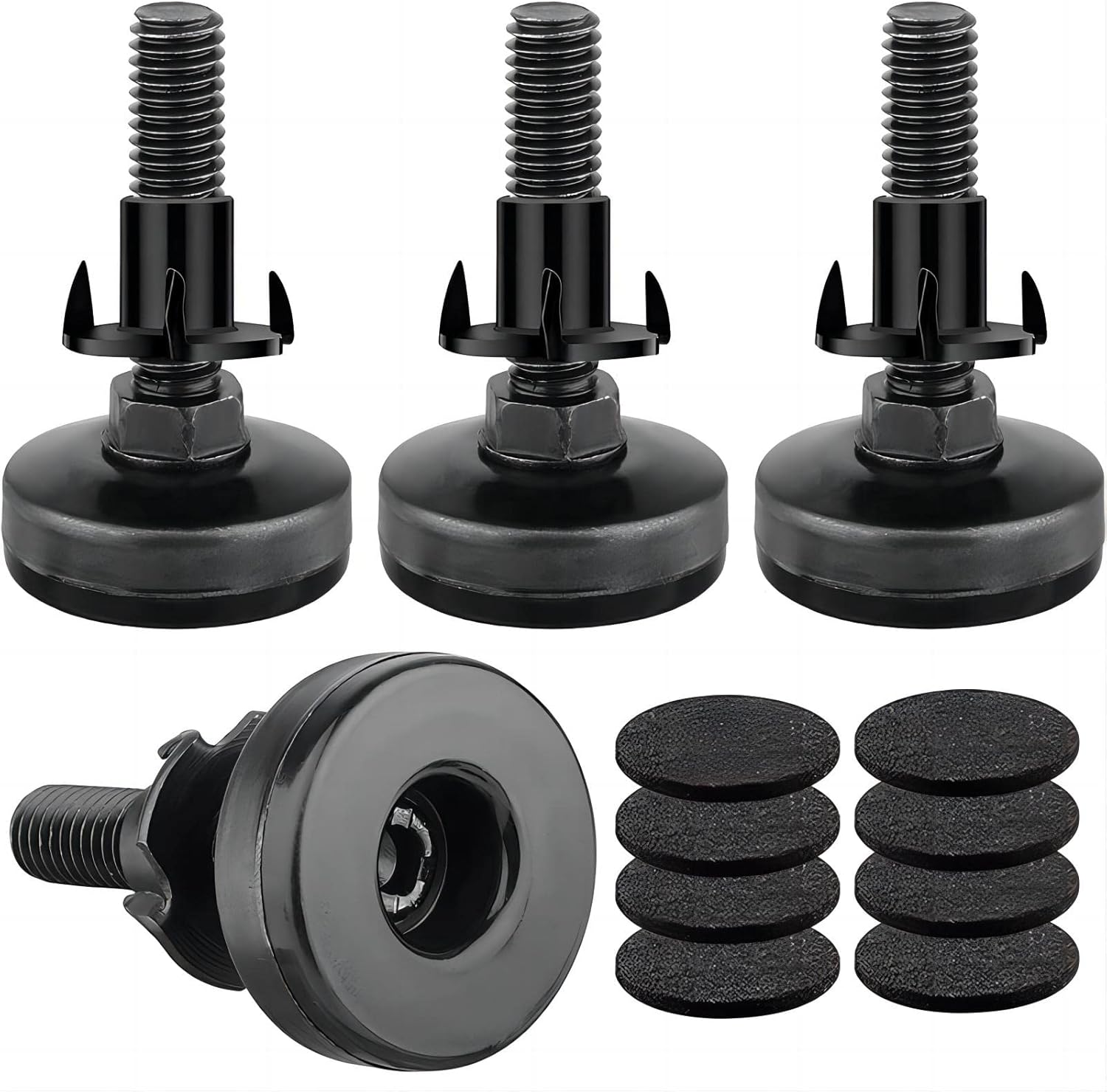Amazon.com: Furniture Levelers,4 Set Adjustable Feet Levelers, Black T ...