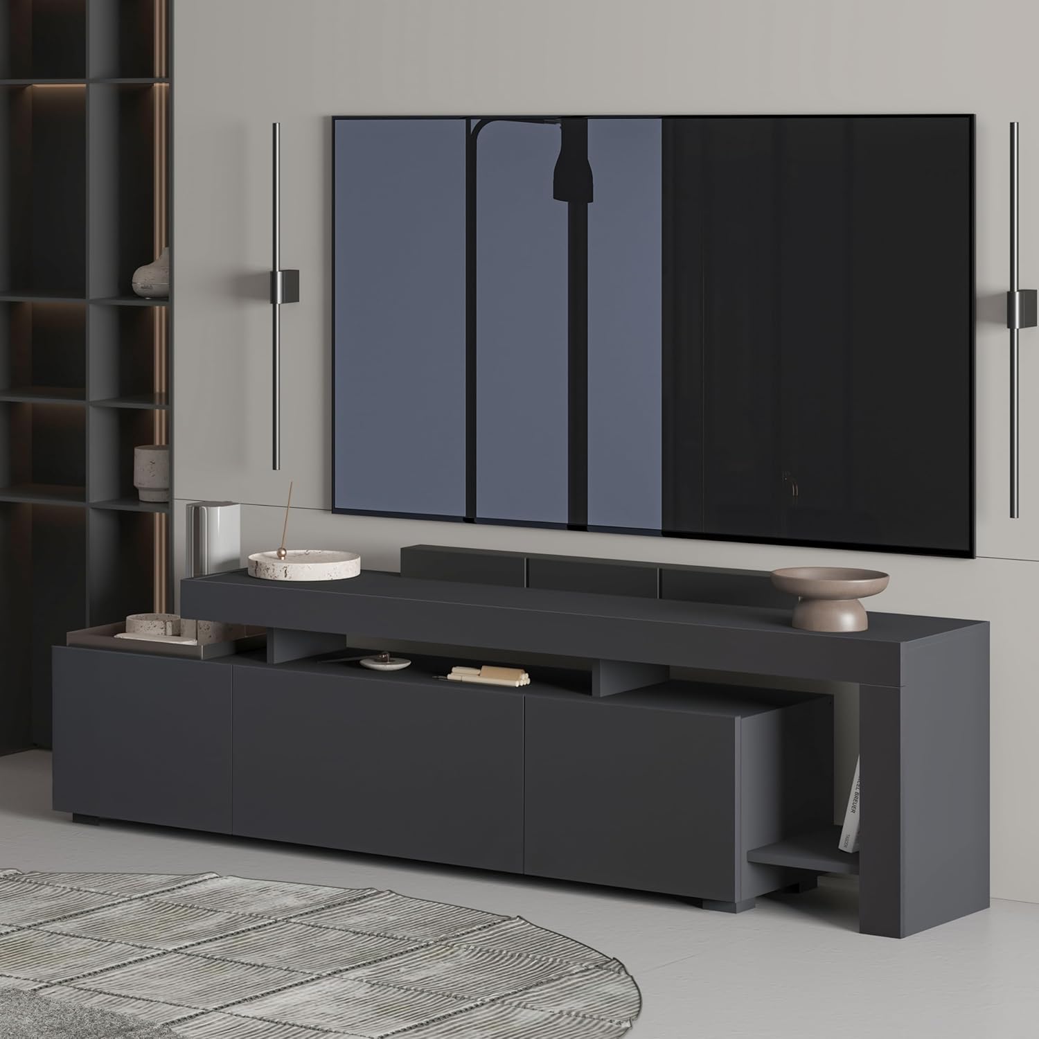 Amazon.com: Atelier Mobili Modern TV Stands for Living Room, TV Stand ...