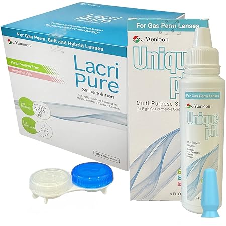 Amazon.com: Menicon LacriPure Saline 98 Vials, Menicon Unique pH Multi ...