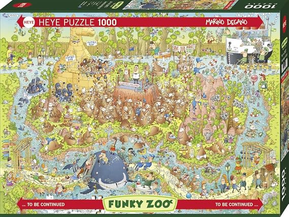 Amazon.com: Heye : Puzzle 1000 pcs Funky Zoo/Habitat Australien : Toys ...