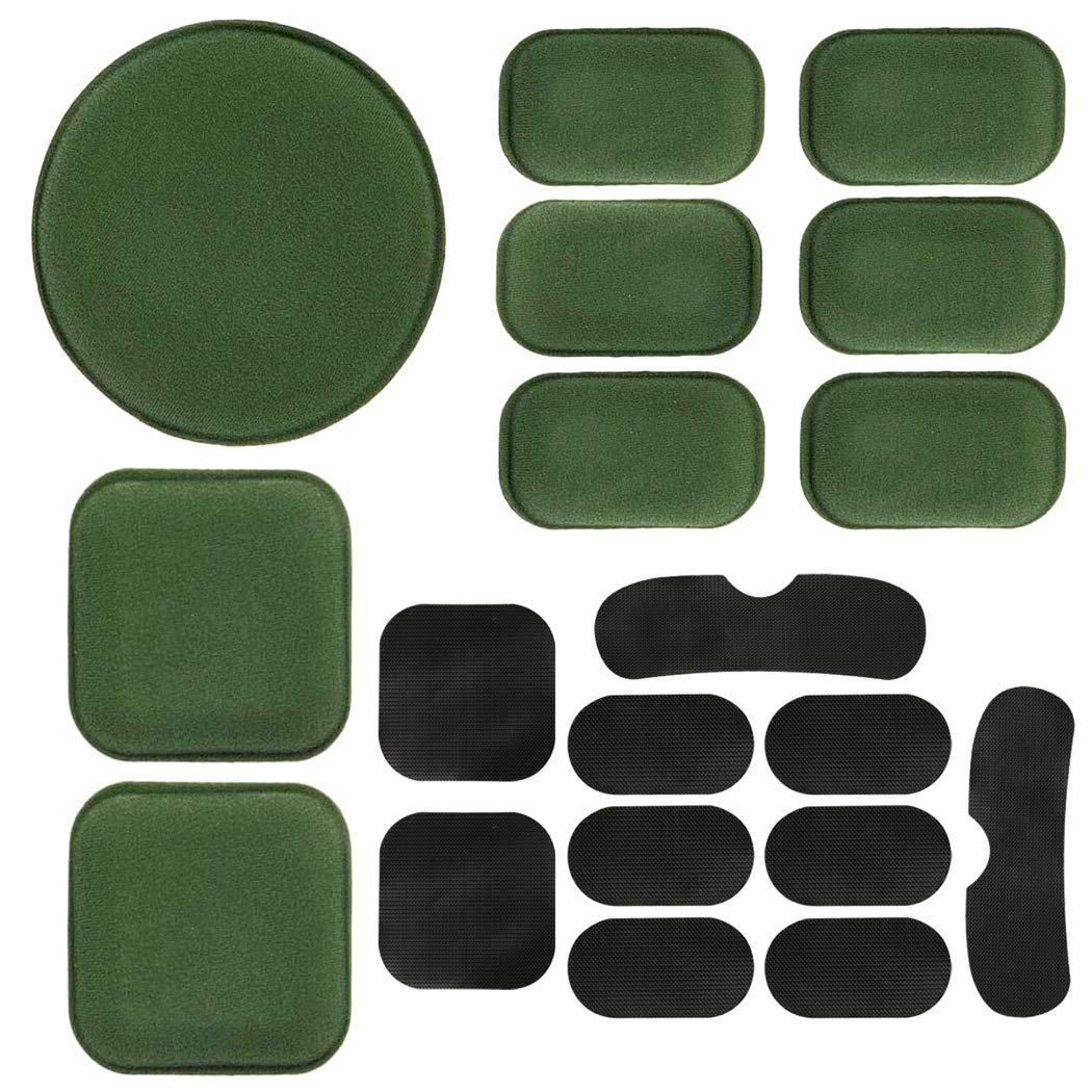 Snapklik.com : AOUTACC Universal Airsoft Helmet Pads 19PCS, Reuse ...