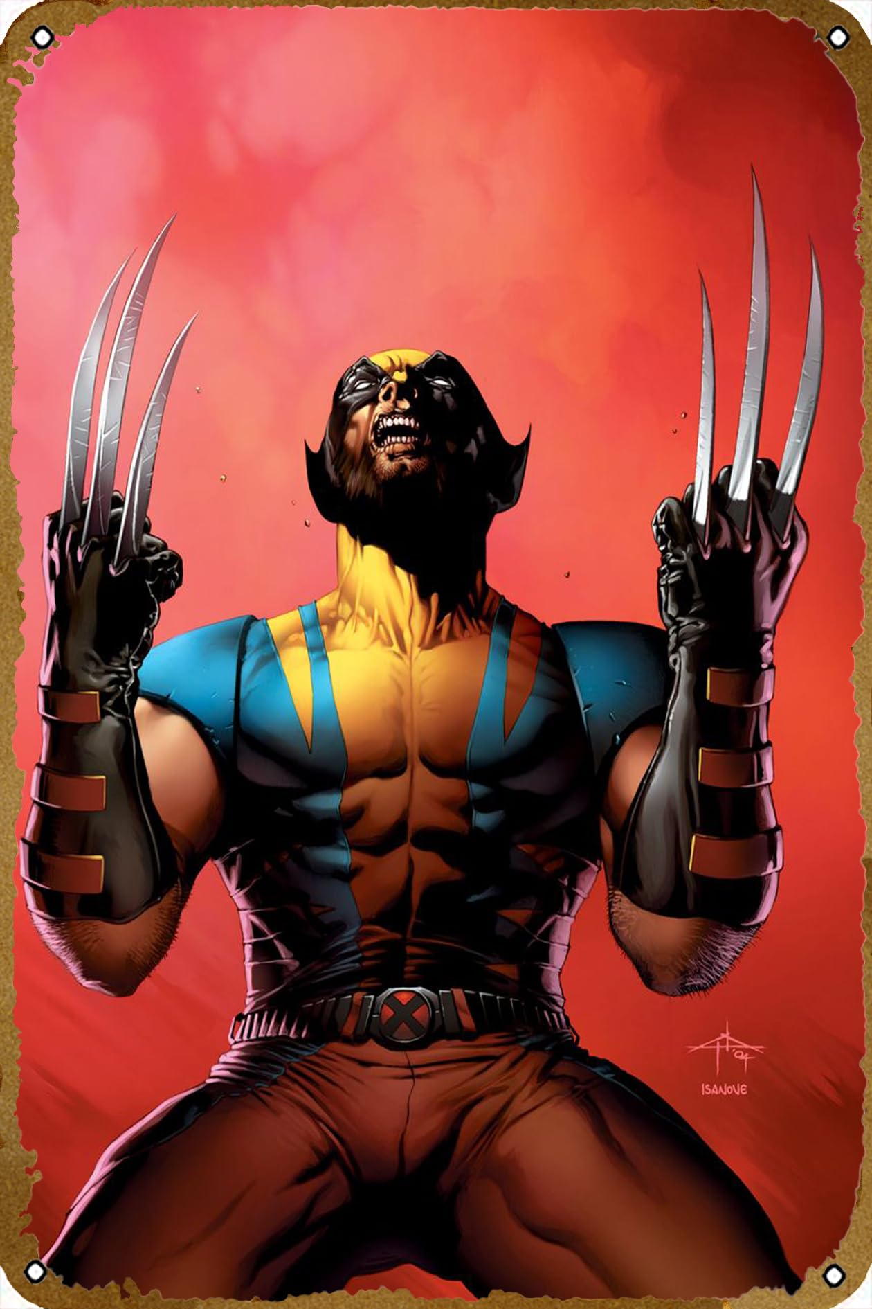 Arte Cómico Vintage De Wolverine Wolverine Comics