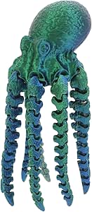 BRIGHTFUFU 3D Printed Octopus Articulated Ocean Creature Sculpture ...